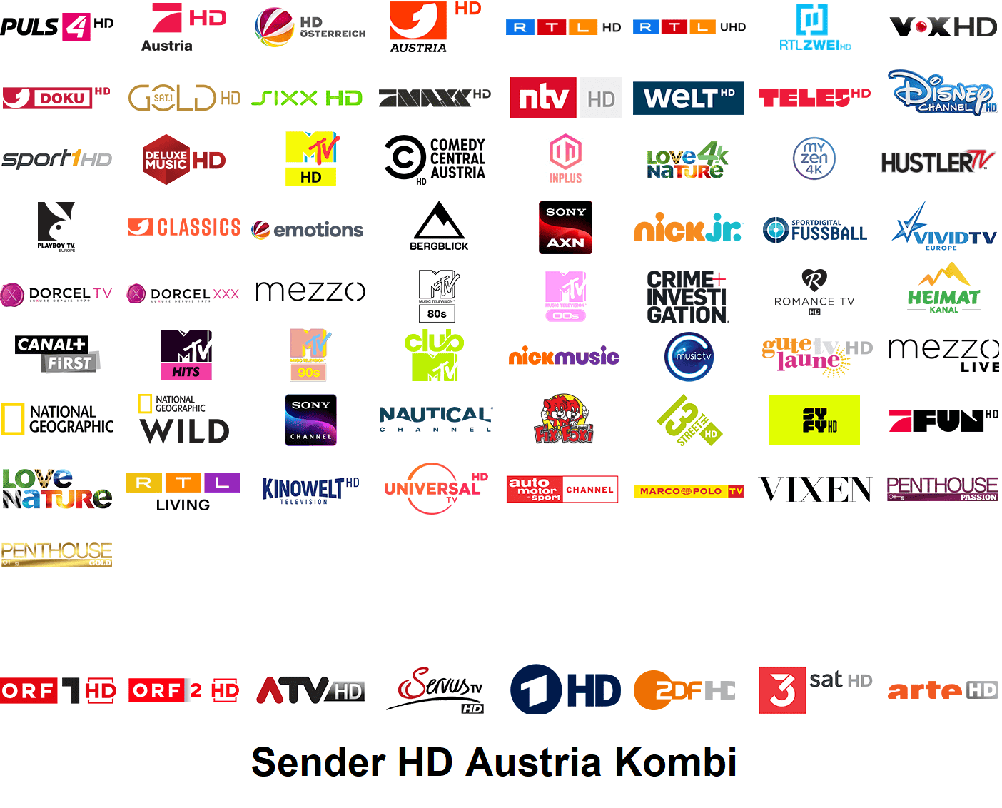 ORF HD AUSTRIA CAM mit SAT-Karte für ORF HD und HD Austria integriert